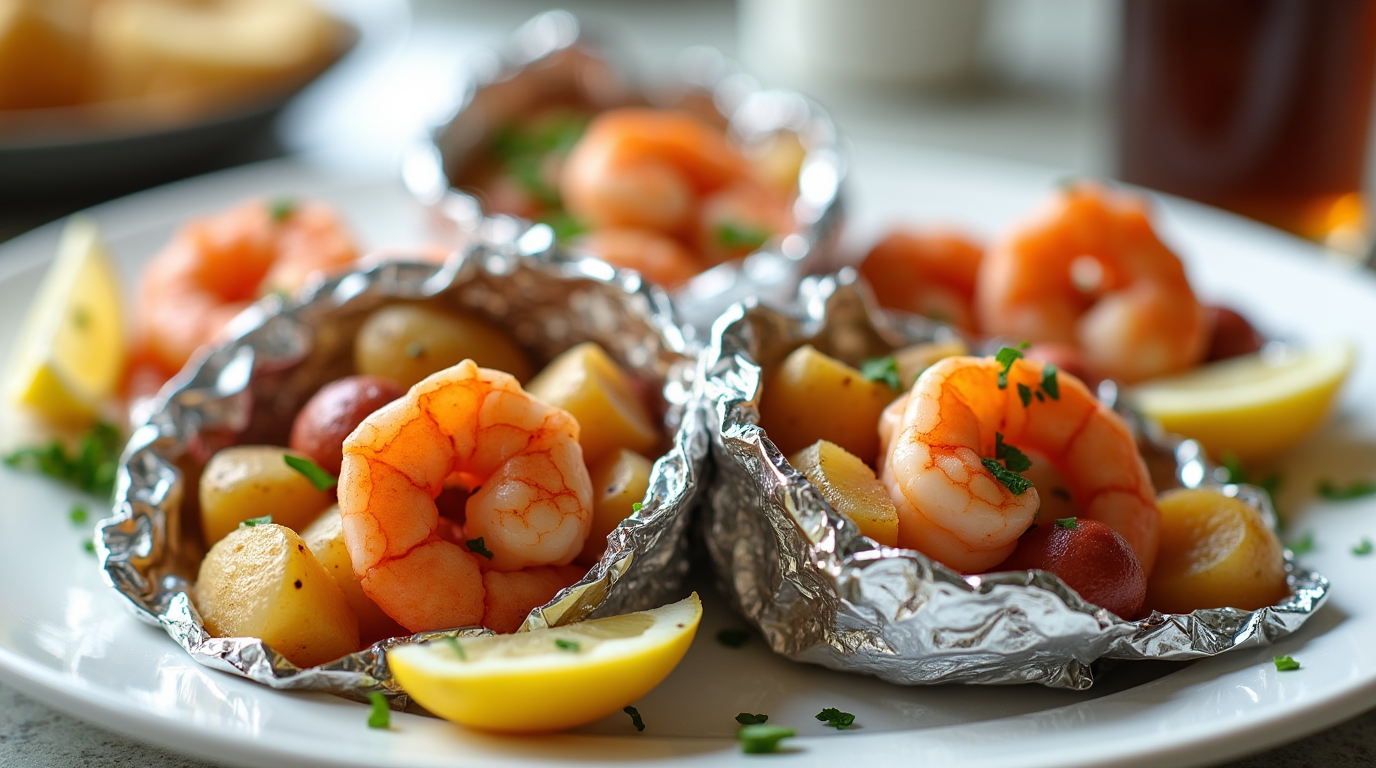 Shrimp Boil Foil Packets – Easy, Healthy & Flavorful